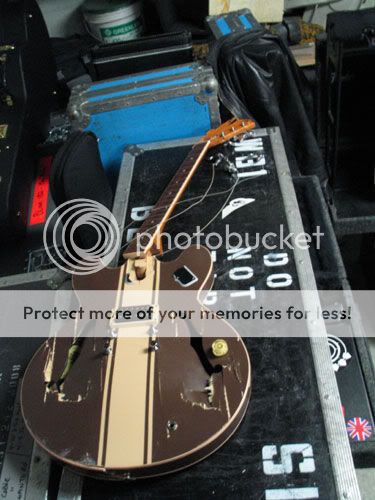 Tom smashed his signature Gibson in either 2003 or 2004. I used to have ...