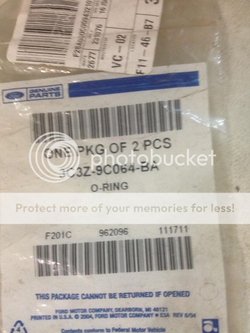 Part Number Oil Rail Plug Oring - Ford Truck Enthusiasts Forums